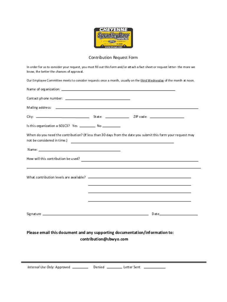 Fillable Online In order for us to consider your request, you must fill ...