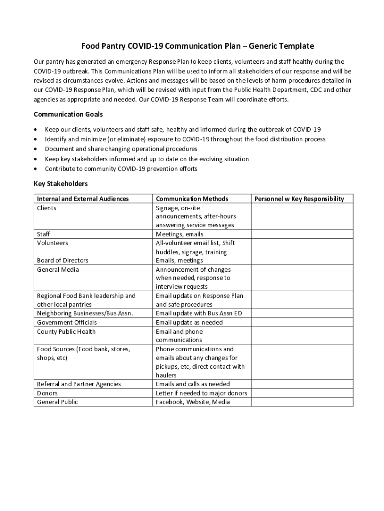 Fillable Online 'Food Is Always Last On My List': Pantries Pivot To Meet ... Fax Email Print ...