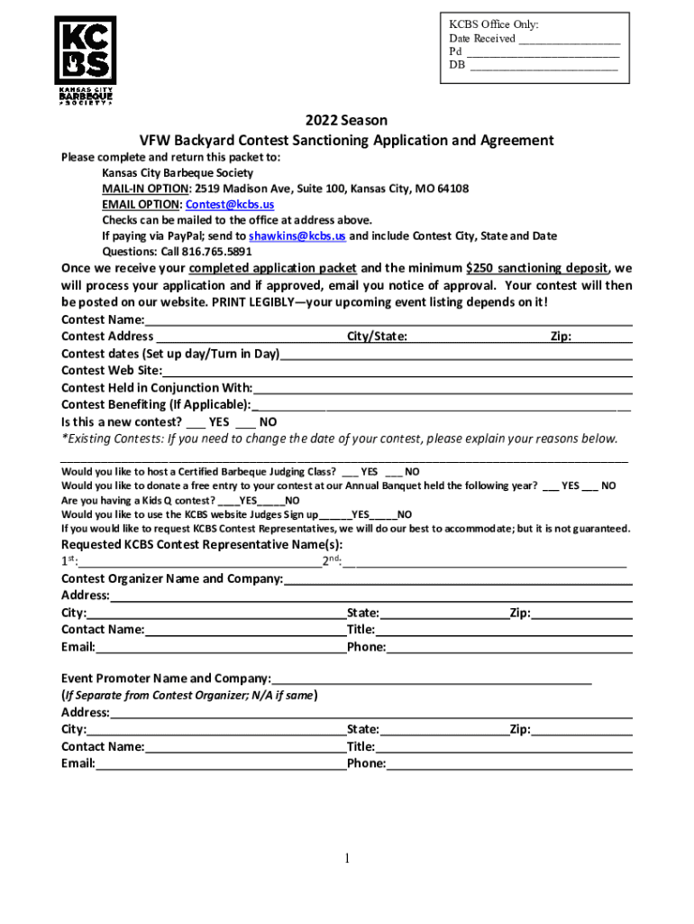 Fillable Online 1) The decision and interpretations of the KCBS Rules ...