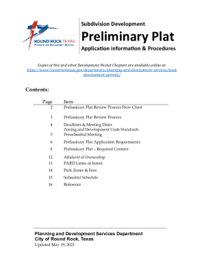 Fillable Online Application for Preliminary and Final Subdivision Plat ... Fax Email Print ...