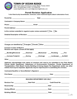 Fillable Online Lot Clearing/Fill Permit Application - Town of Ocean Ridge Fax Email Print ...