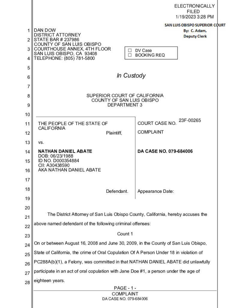 Fillable Online Dan Dow Chooses New District Attorneys Fax Email Print - pdfFiller