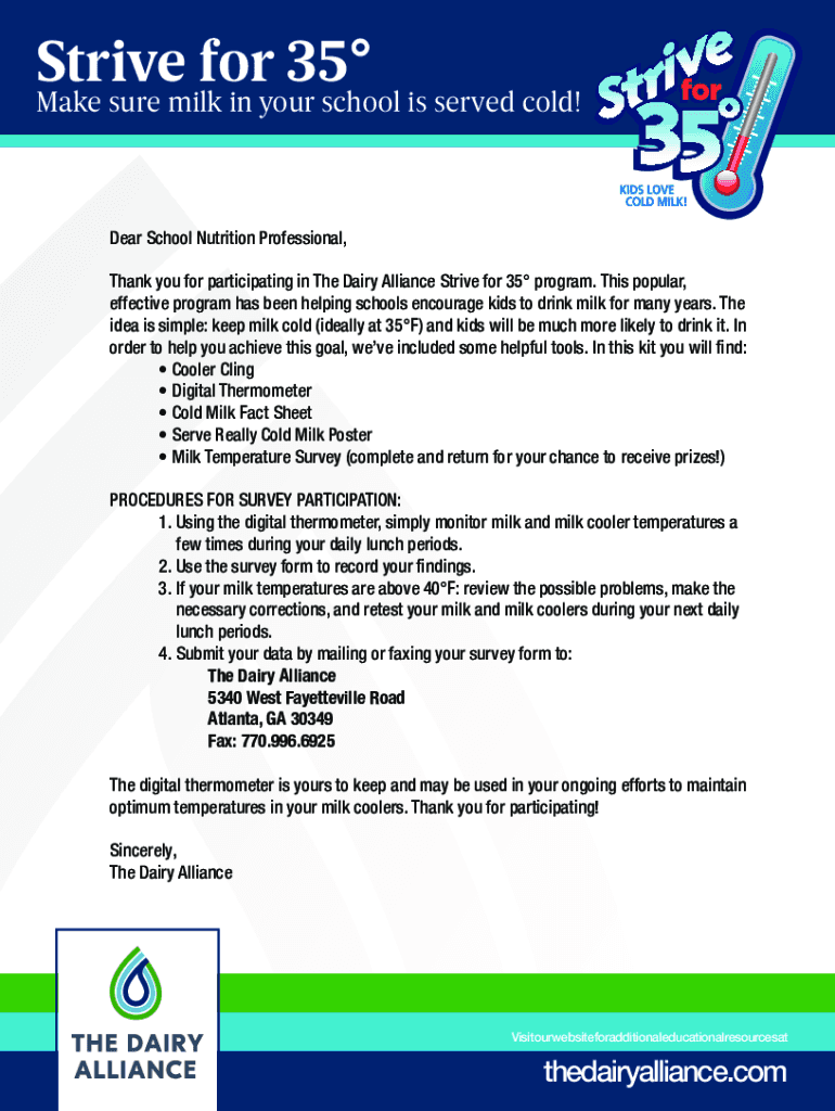 Fillable Online Keep Milk Cold! 500+ School Districts to Participate in ...