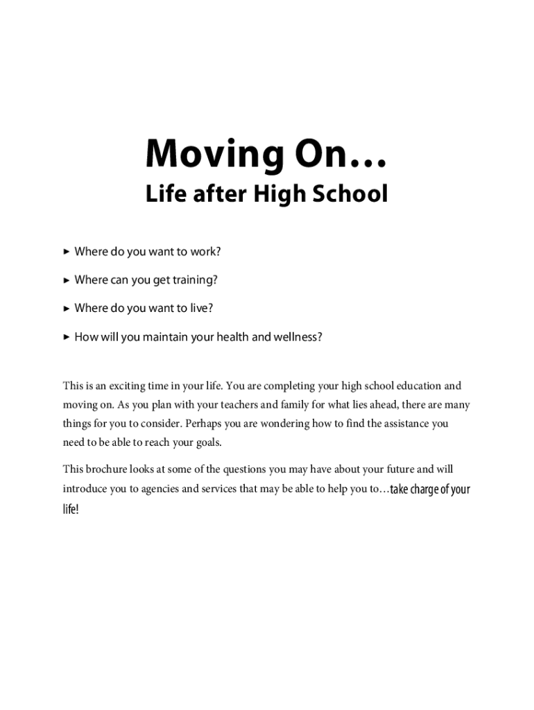 Fillable Online 23 Things To Do After High School Jobs + Adventure ...