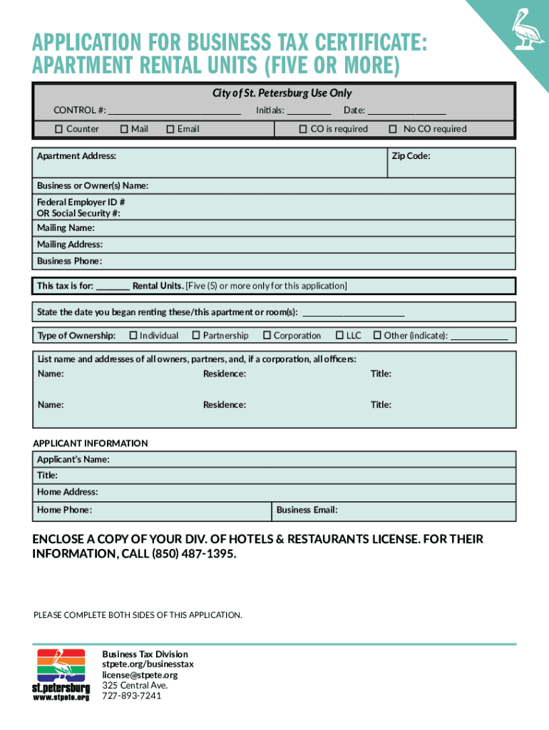 Fillable Online obtain a Business Tax Certificate Fax Email Print ...