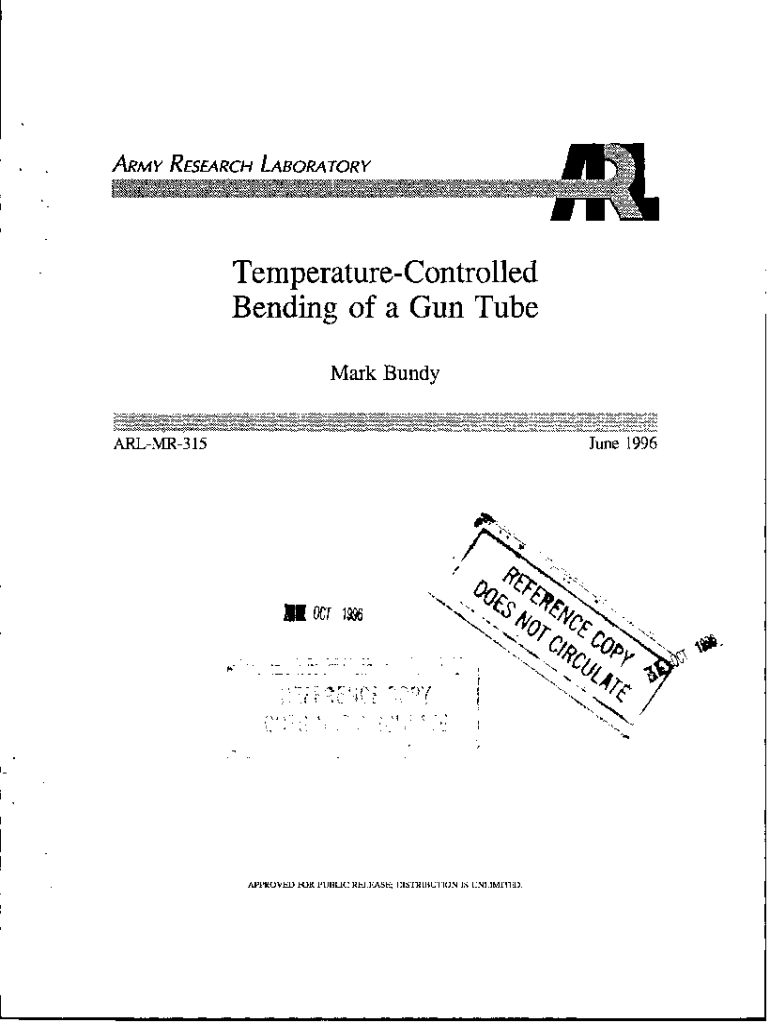 Fillable Online Temperature-Controlled Bending of a Gun Tube Fax Email ...