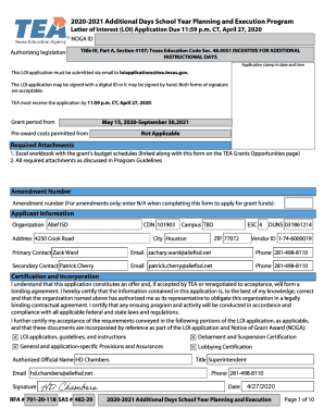 Fillable Online Title IV, Part A, Section 4107 - Texas Education Agency ...