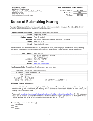 Fillable Online Tennessee Auctioneer Commission Fax Email Print - pdfFiller