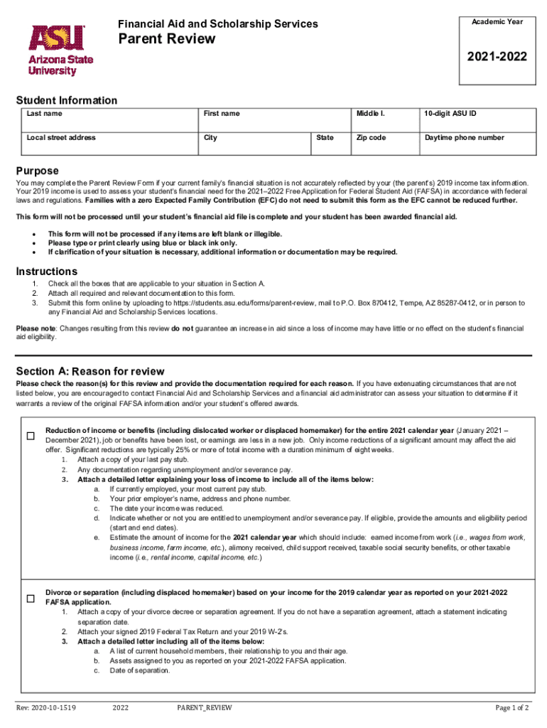 Fillable Online Hidden forms - ASU tuition - Arizona State University ...