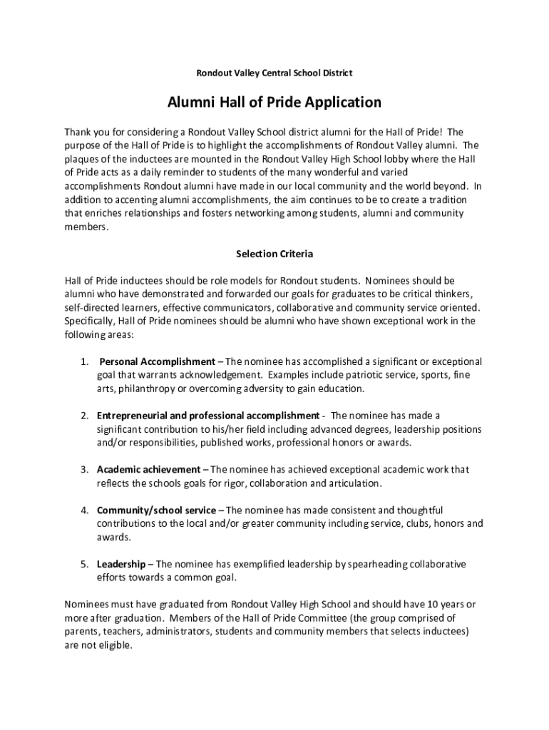 Fillable Online Hall of Pride Application17- Debbie Version.docx Fax Email Print - pdfFiller