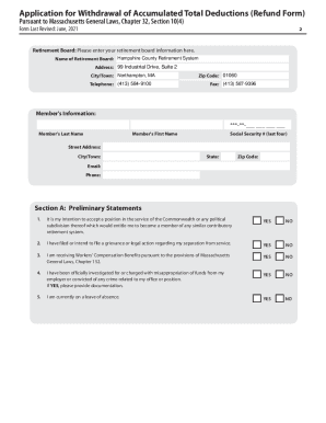 Fillable Online Form 5 Refund Application - PERS -MS.GOV Fax Email ...