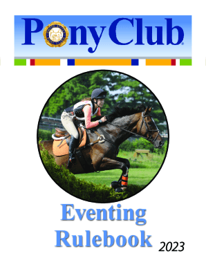 Fillable Online Pony Club Rulebooks Fax Email Print - pdfFiller