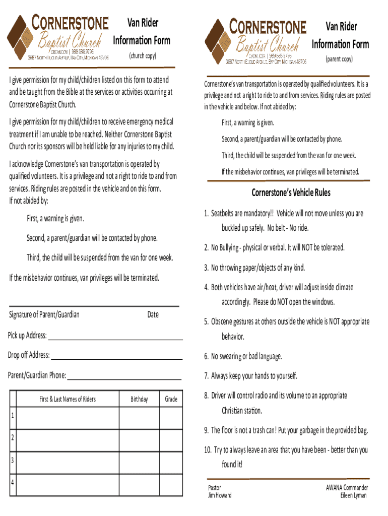 Fillable Online Church Forms - Form Templates Fax Email Print - pdfFiller