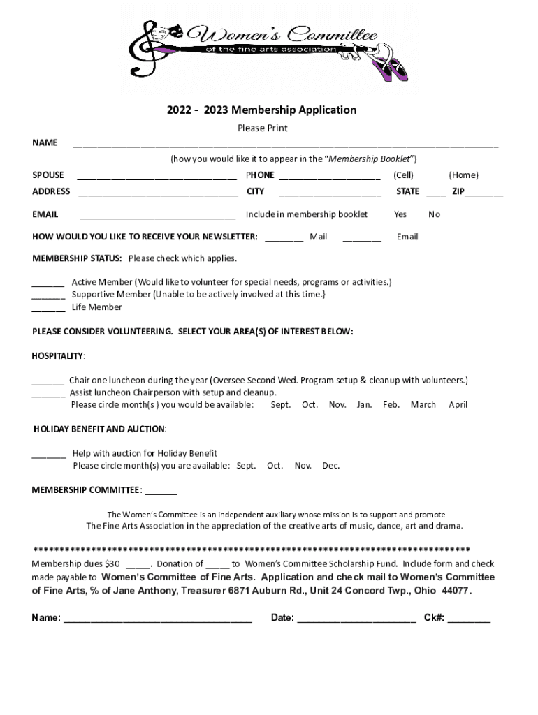 Fillable Online (how you would like it to appear in the Membership ...