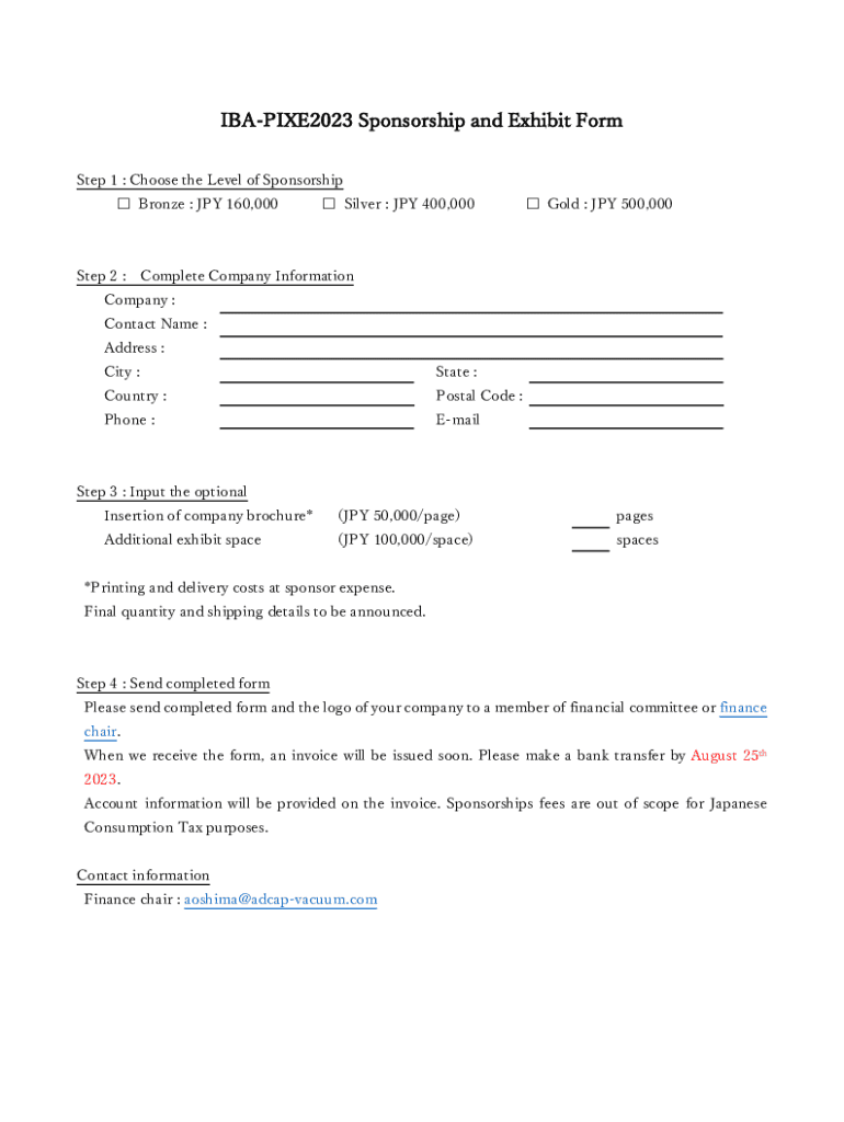 Fillable Online IBA-PIXE2023 application sheet Fax Email Print - pdfFiller