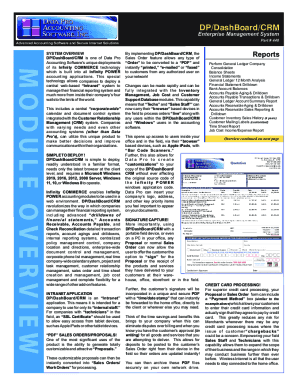 Fillable Online DP/DashBoard/CRM Fax Email Print - pdfFiller