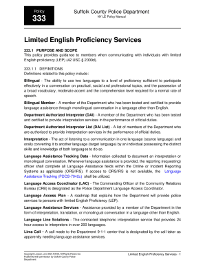 Fillable Online Limited English Proficiency Services Fax Email Print ...