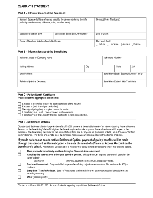 Fillable Online Americo claims department Fax Email Print - pdfFiller