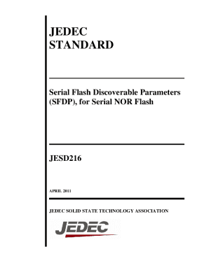 Fillable Online JEDEC Publishes New Standard for Serial NOR Flash Fax ...