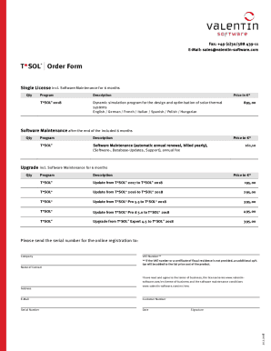 Fillable Online T*SOL Order Form for Educational Institutions Fax Email Print - pdfFiller