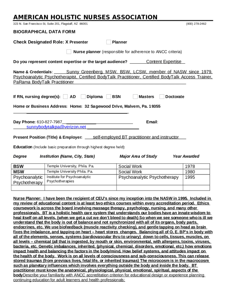 Developing Educational Activities Using the ANCC Criteria Doc Template ...