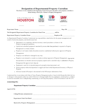 Fillable Online warehouse-property-custodian-designation-form.pdf Fax ...