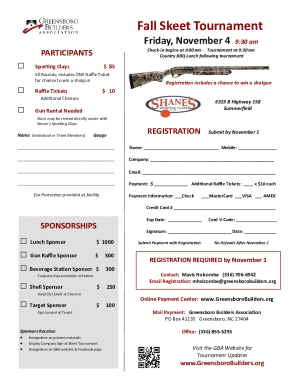 Fillable Online Display event - Skeet Shoot Event Fax Email Print ...