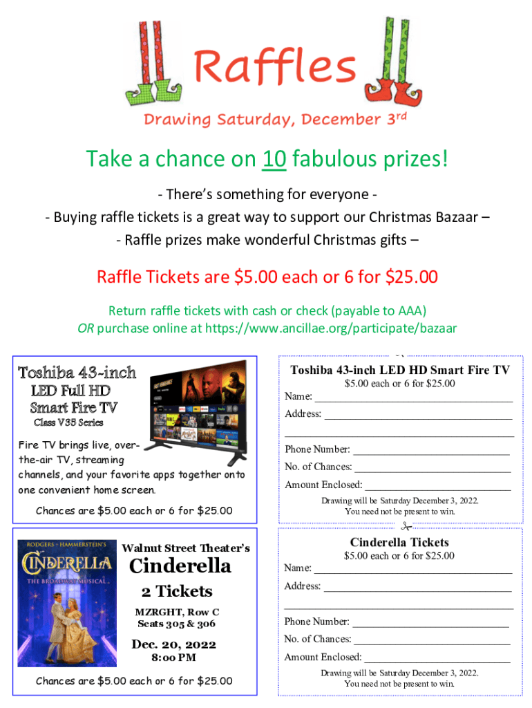 Fillable Online 35 Exciting Raffle Prizes to Spice Up Your Events Fax Email Print - pdfFiller