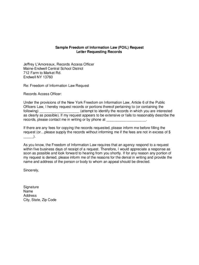 Fillable Online Maine-Endwell Senior High School Transcript Request Fax Email Print - pdfFiller