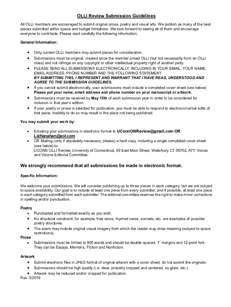 Fillable Online olli uconn Voices and Visions Submission Guidelines.pdf ...