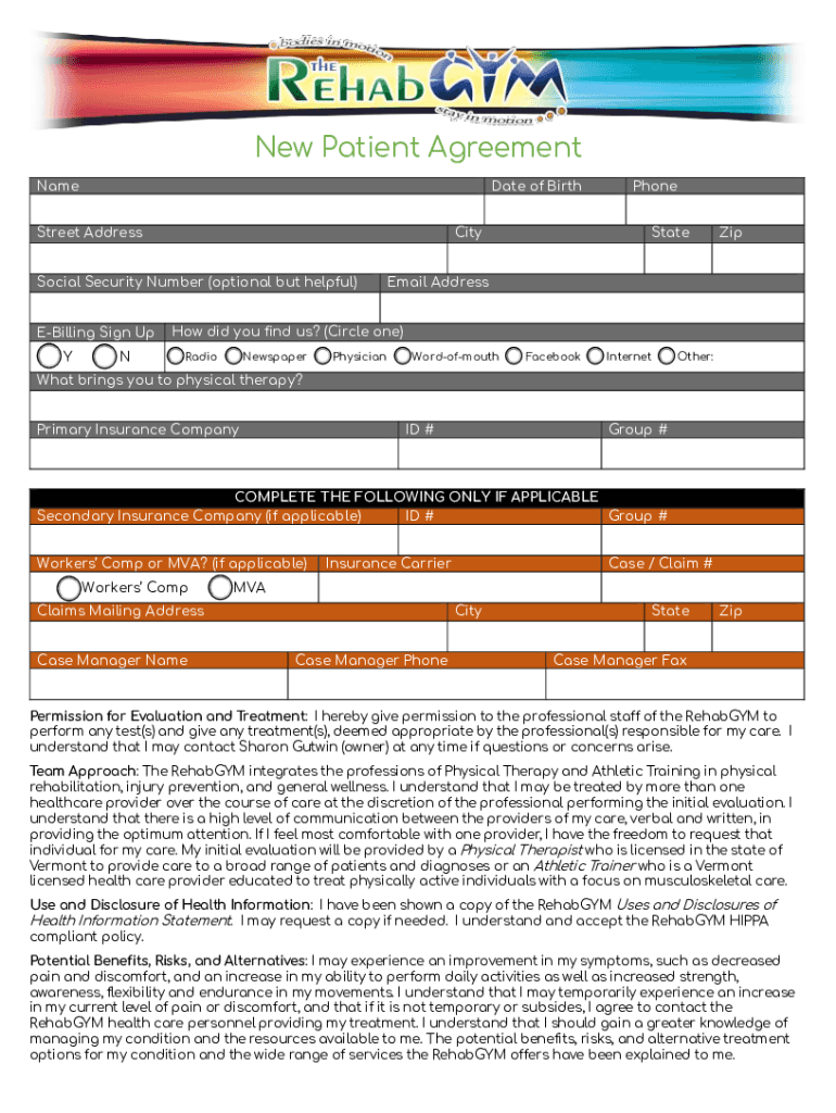 Fillable Online Patient Name Date Address City State Zip SSN Birthdate ... Fax Email Print ...
