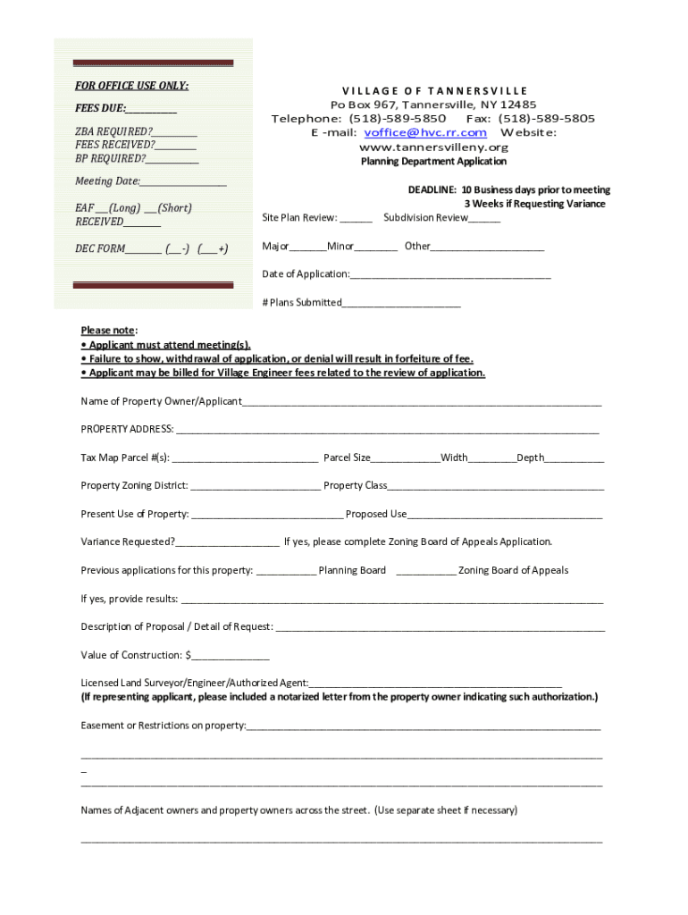 Fillable Online Tannersville, NY: The Painted Village in the Sky Fax Email Print - pdfFiller