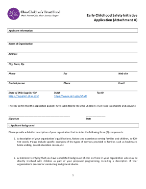 Fillable Online procure ohio Early Childhood Safety Initiative ...