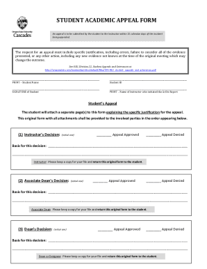 Fillable Online ACADEMIC APPEALS FREQUENTLY ASKED QUESTIONS Fax Email ...