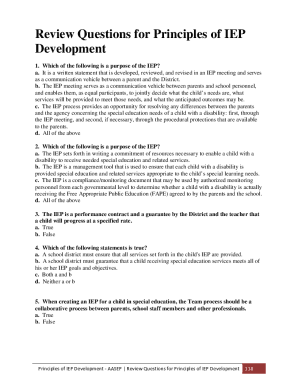 Fillable Online Your Child's Rights: 6 Principles of IDEA Fax Email ...