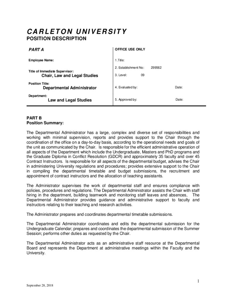 Fillable Online Teaching Positions: Carleton University, Department of ...