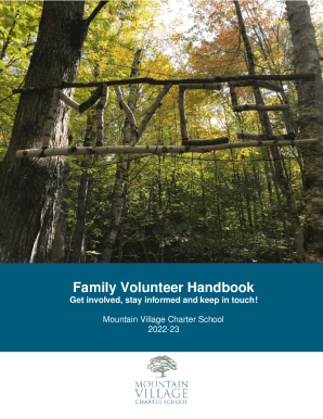 Fillable Online Family Volunteer Handbook Fax Email Print - pdfFiller