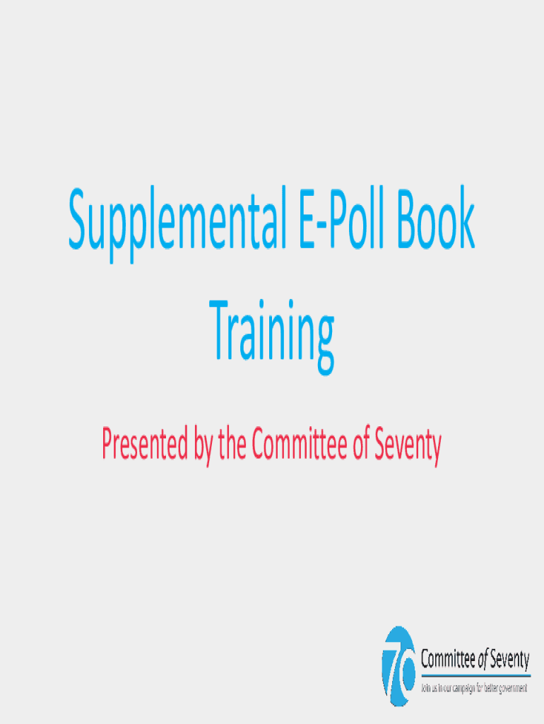 Fillable Online Electronic Poll Book System Vendor Upgrade Report ...