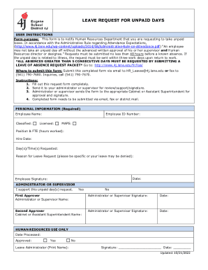 Fillable Online Annual Leave Letter: Definition, How To Write and ...