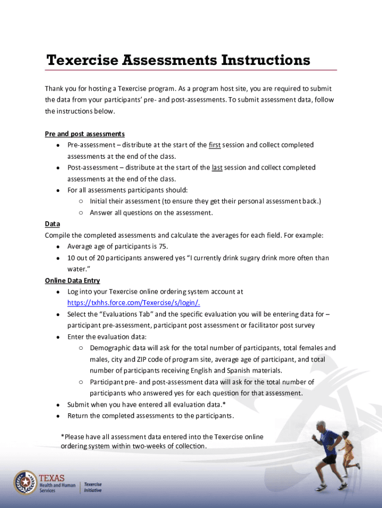 Fillable Online Texercise - Texas Health and Human Services Fax Email ...