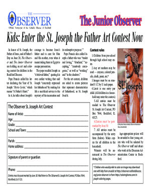 Fillable Online observer rockforddiocese New Artwork Shows St. Joseph ...