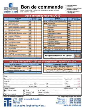 Remplissable En Ligne imprimer et remplir le bon de commande ...