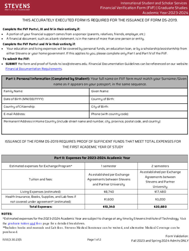 Fillable Online Graduate Certificate of Eligibility for SEVIS I-20 Fax ...