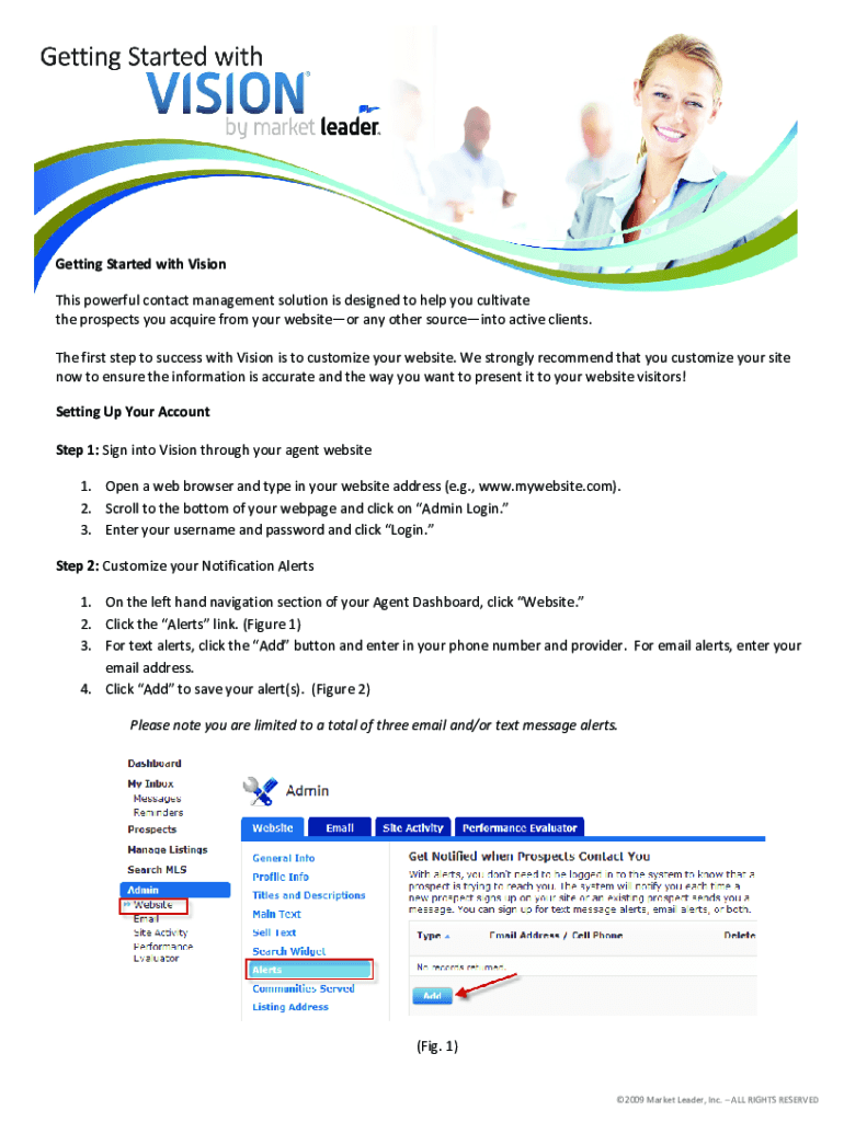 Fillable Online Getting Started with Vision Fax Email Print - pdfFiller