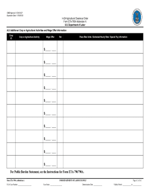 Fillable Online Form ETA-790AAddendum A Fax Email Print - pdfFiller