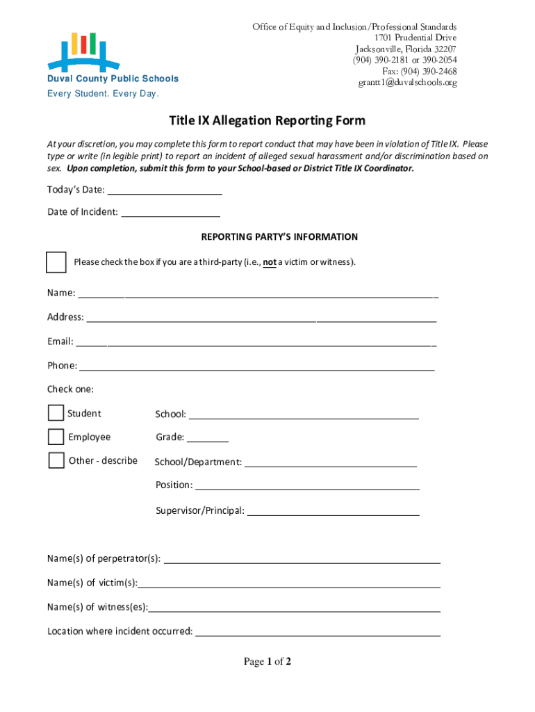 Fillable Online OEI/Professional Standards / Diversity, Equity, and ...