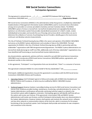 Fillable Online A- PHB Agency Participation AgreementDM.docx Fax Email ...