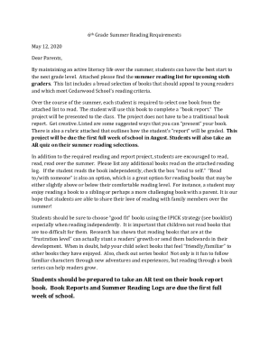 Fillable Online 6th grade summer reading list.docx Fax Email Print ...