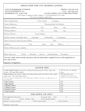 Fillable Online Application-For-City-Business-License. ... Fax Email ...