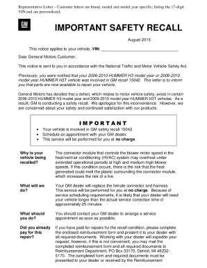 Fillable Online Vehicle Recall Search Fax Email Print - pdfFiller